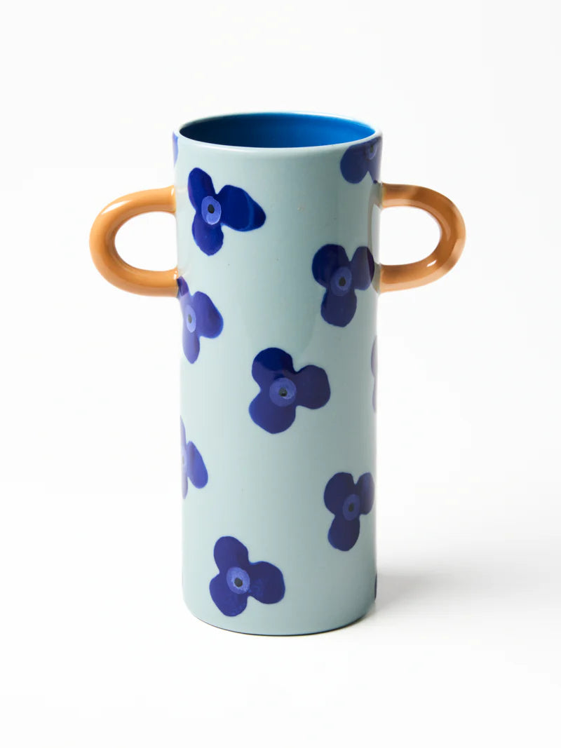 Griffe Navy Sky Floral Bud Vase– Butterscotch