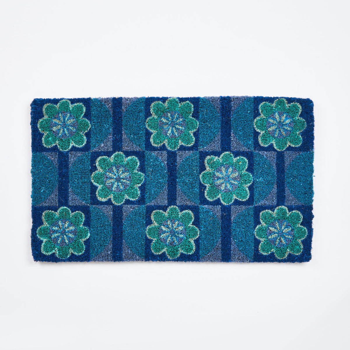 Bloom Blue Door Mat– Butterscotch